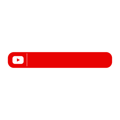 Кнопка ютуб (youtube) без фона в png формате